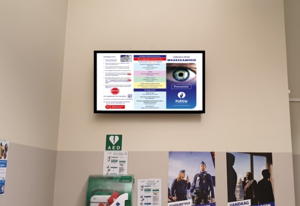 Politie Brussel | Digital Signage + Teleportel Ticketing | IKANDA